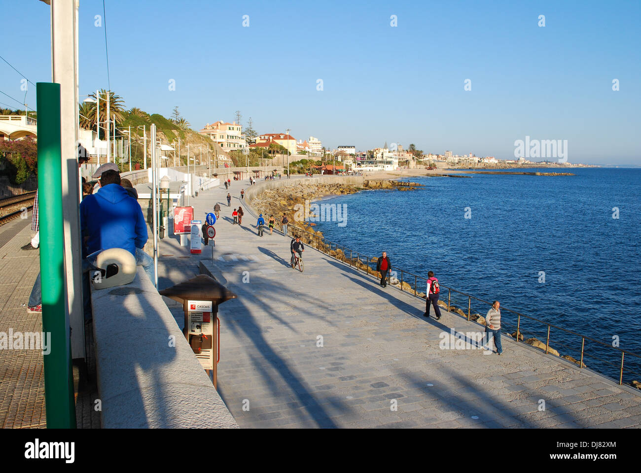 View of Estoril Cascais promenade Portugal Stock Photo - Alamy