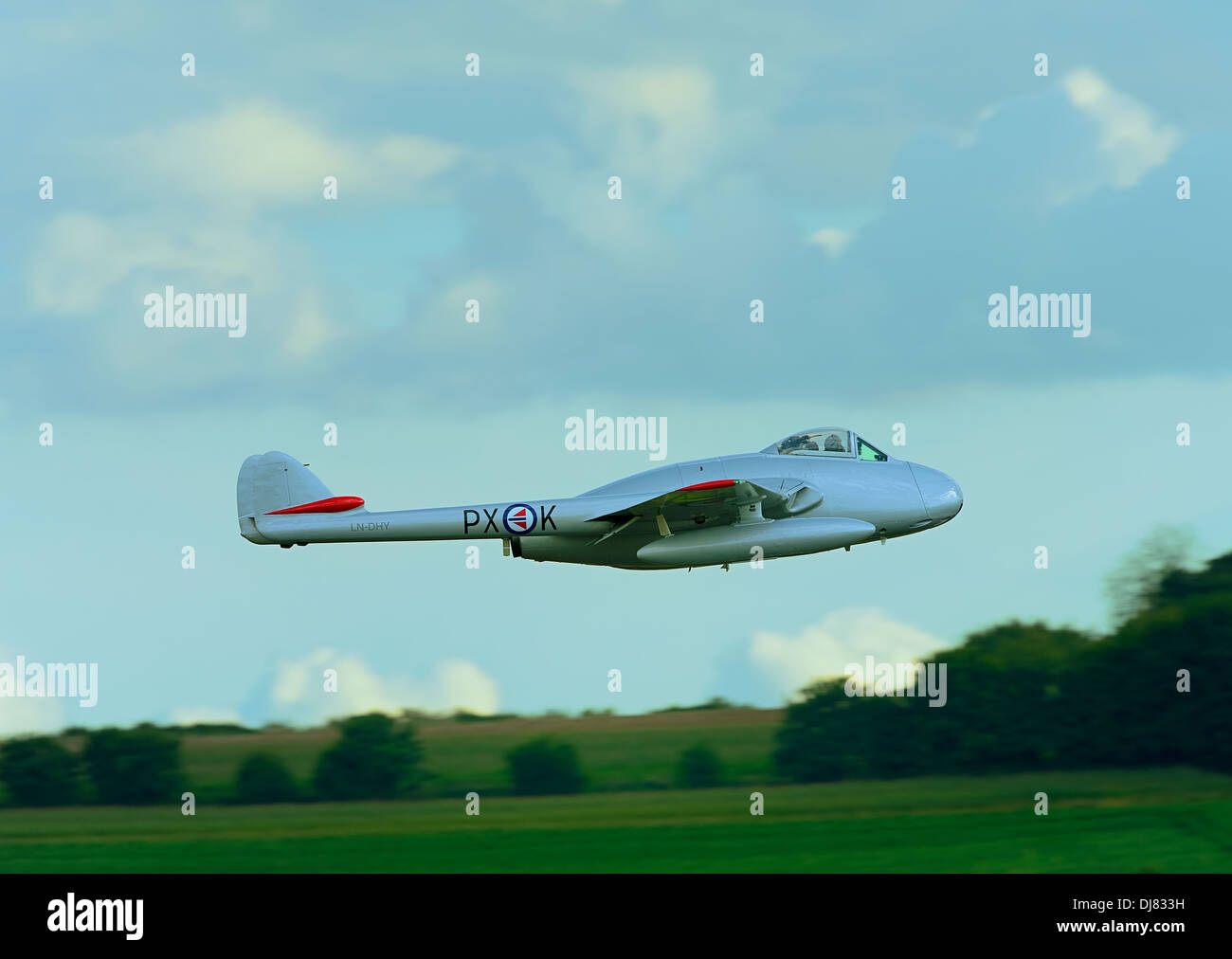 de Havilland Vampire FB6 jet fighter bomber from the Royal Norwegian ...