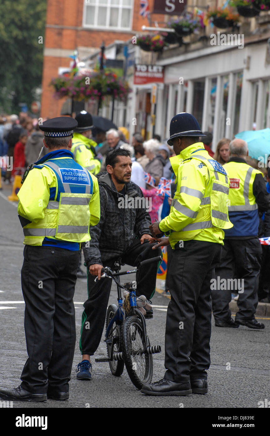 Northamptonshire Police doing a stop check Stock Photo - Alamy