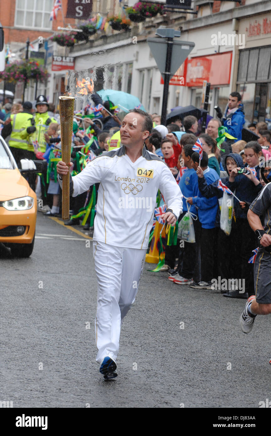Olympic Torch bearer Northampton 2012 Stock Photo - Alamy