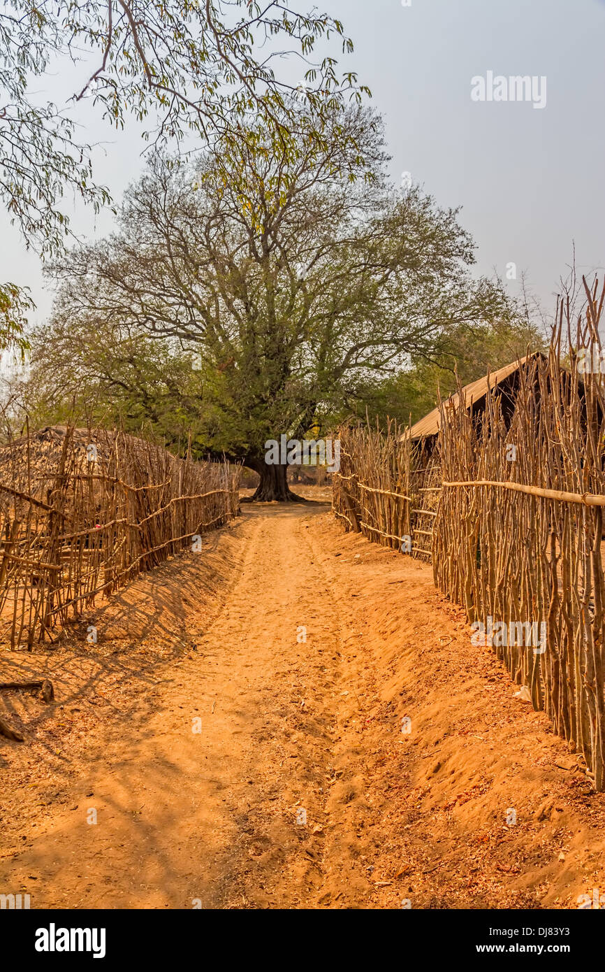 Panorama of small typical village in Bagan area, Myanmar Stock Photo ...