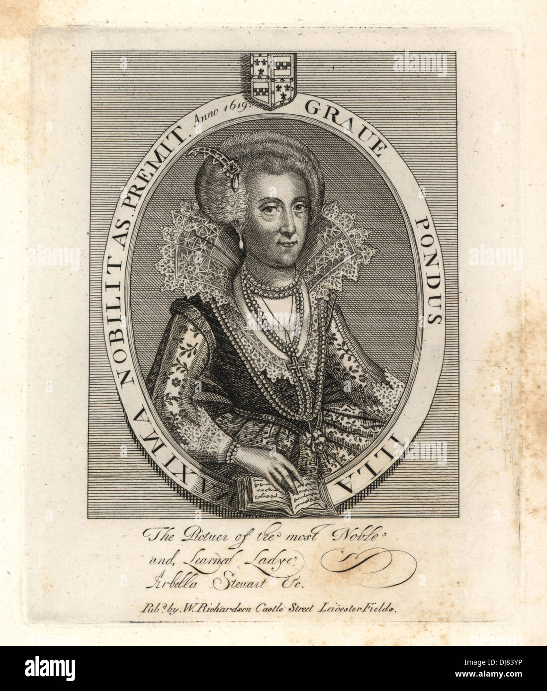 Arabella Stuart, Lady Seymour, died 1615, aged 38 Stock Photo - Alamy