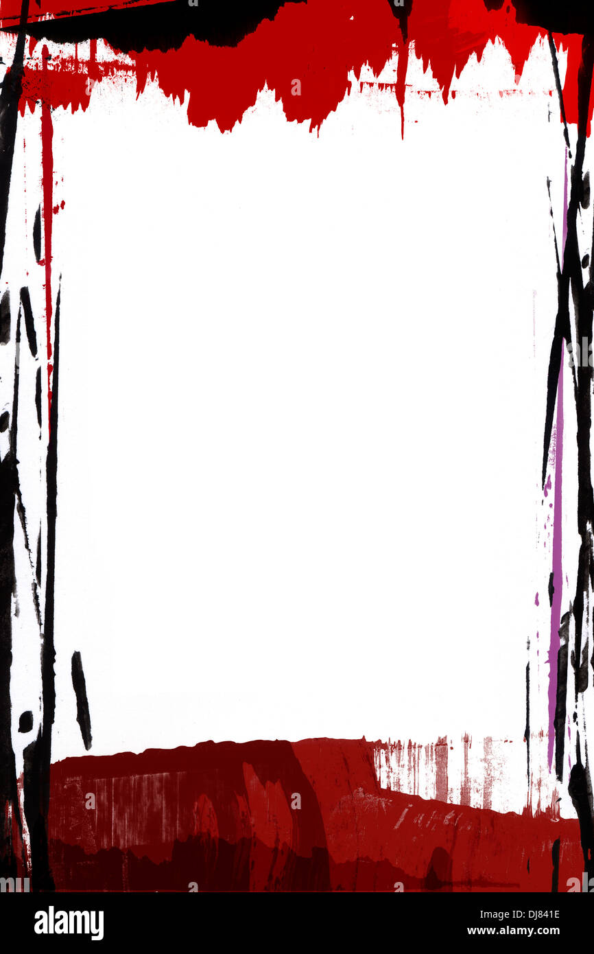 High resolution painted page border Stock Photo - Alamy