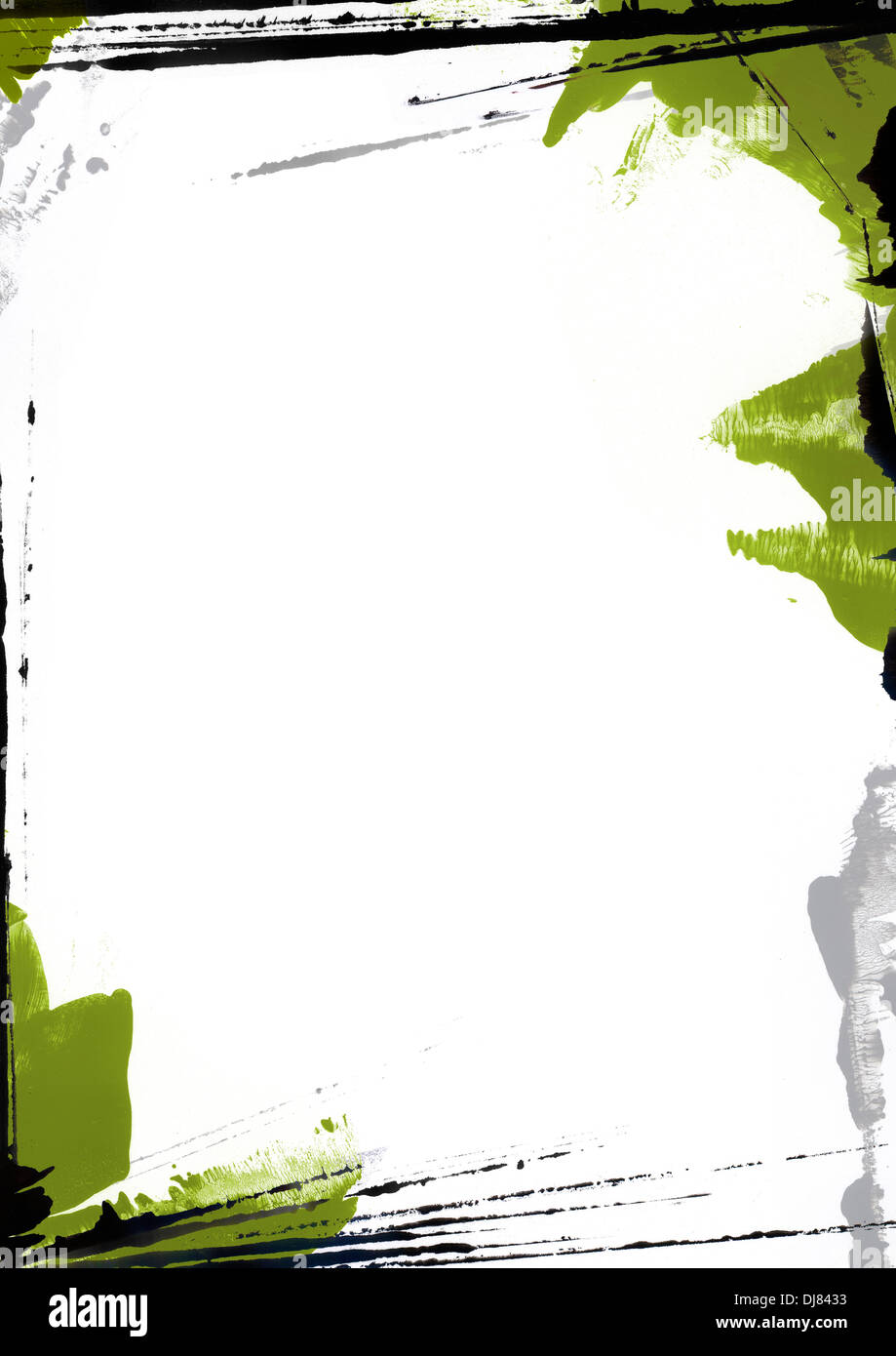 High resolution painted page border Stock Photo - Alamy