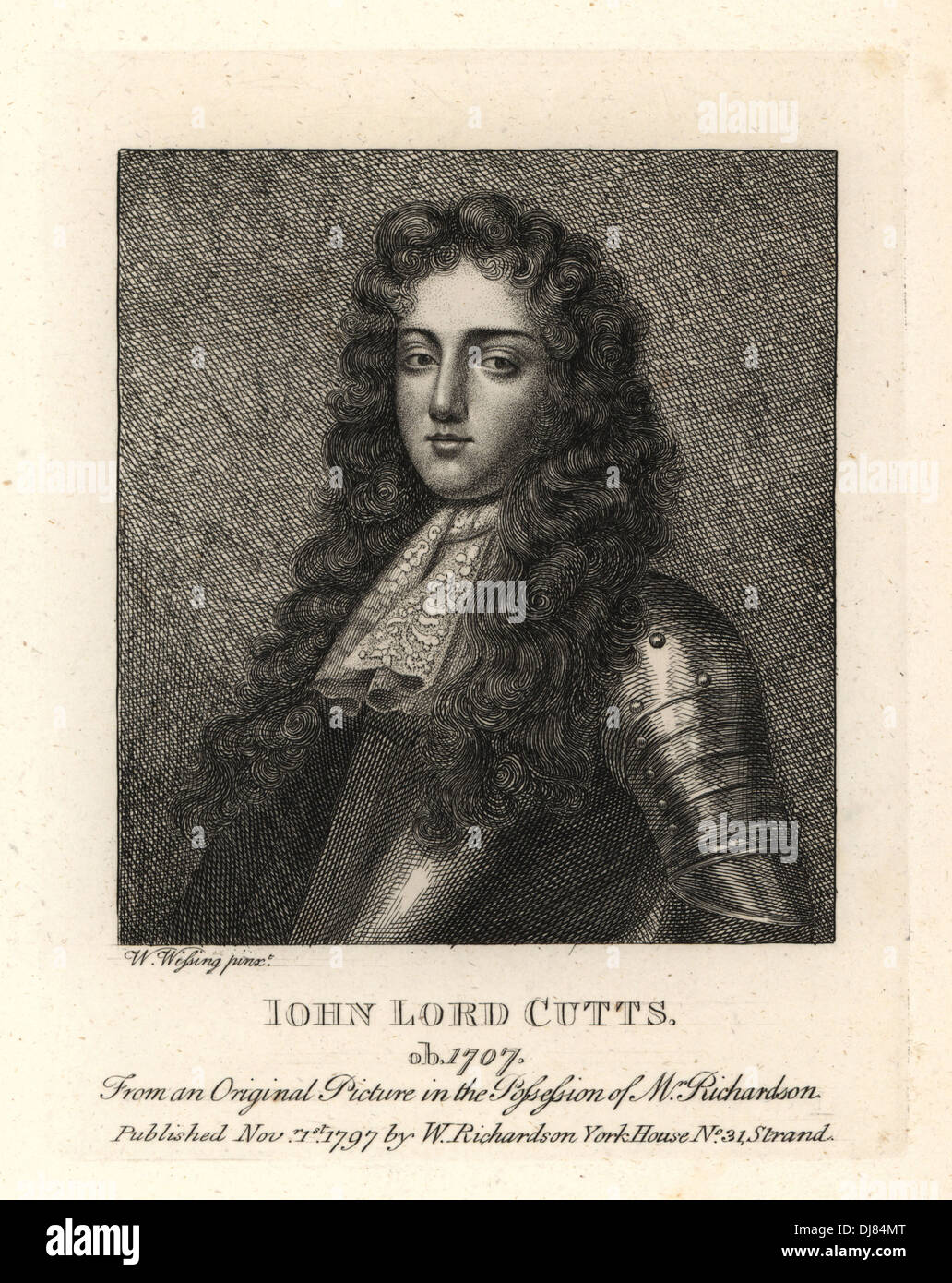 Lord John Cutts, General and Poet, died 1707 Stock Photo - Alamy