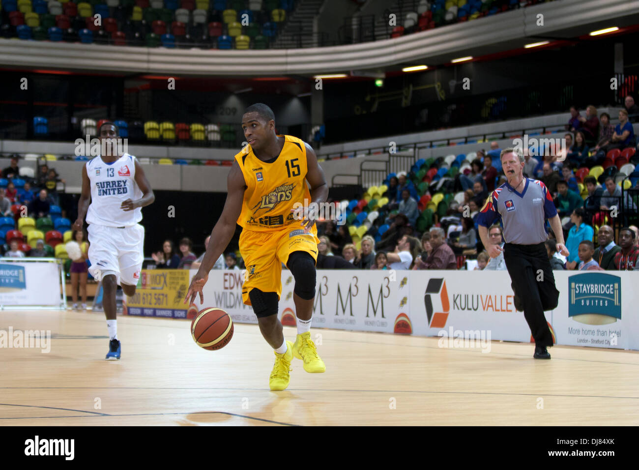 London, UK. 24th Nov, 2013. BBL: London Lions v Surrey United, Copper ...
