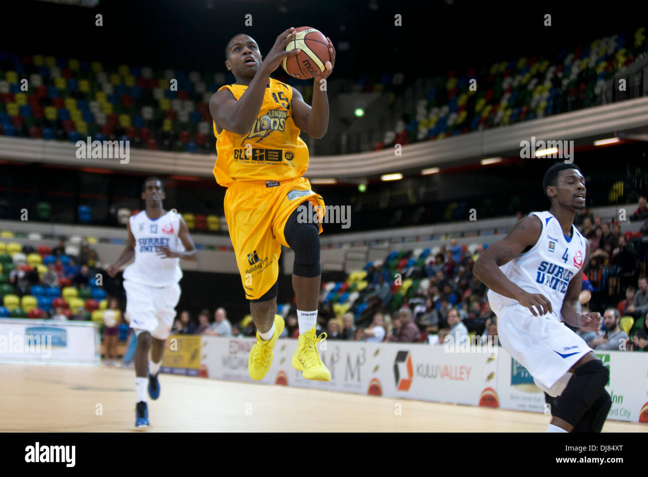 London, UK. 24th Nov, 2013. BBL: London Lions v Surrey United, Copper ...