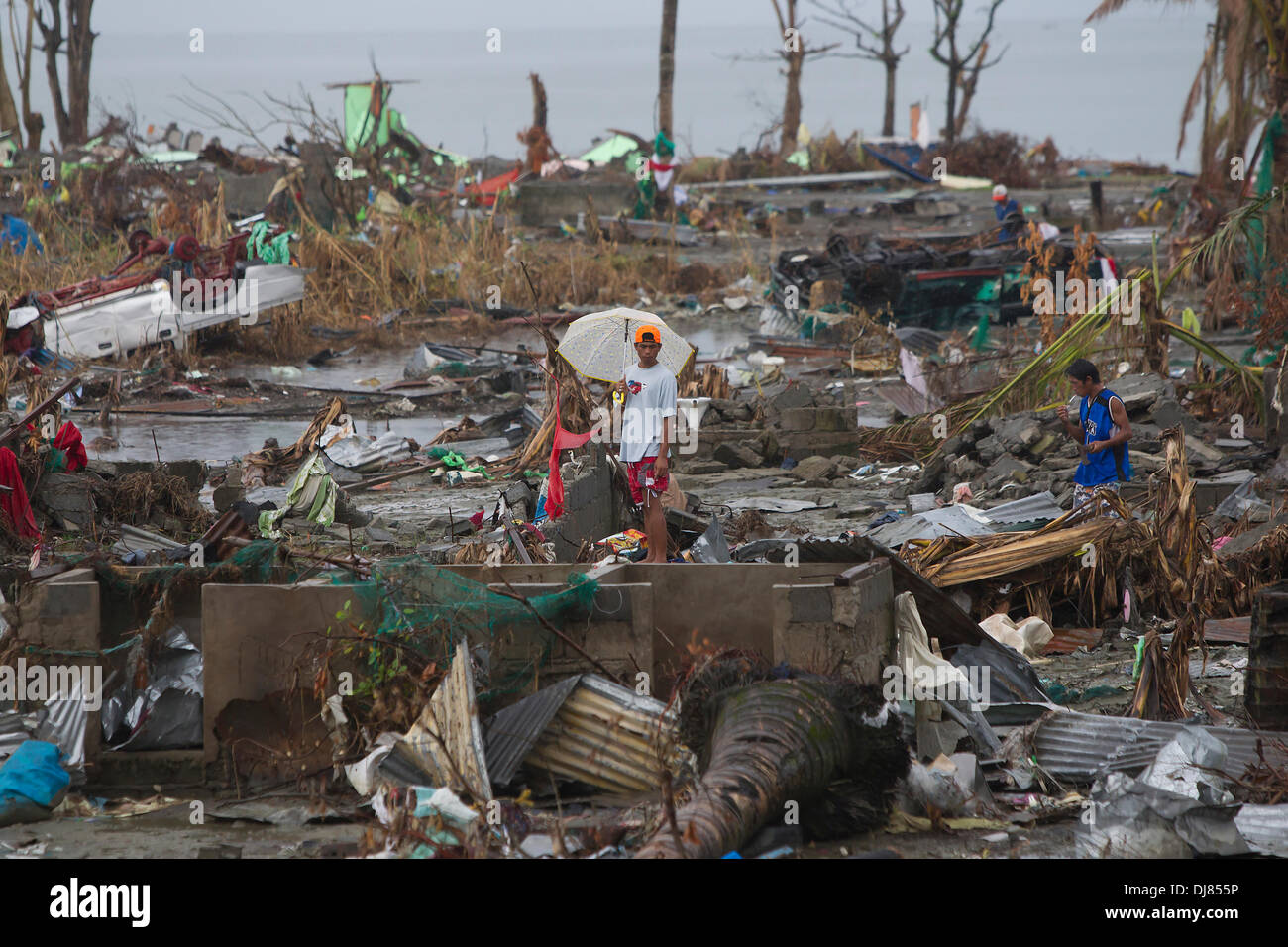 The destructive force of Typhoon haiyan/Yolanda clearly evident in this ...