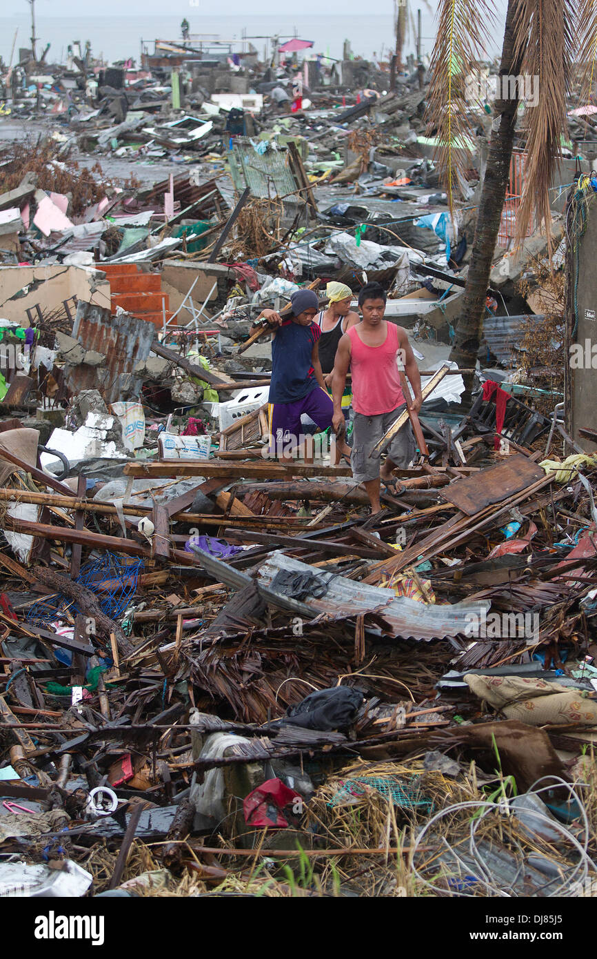 The destructive force of Typhoon haiyan/Yolanda clearly evident in this ...