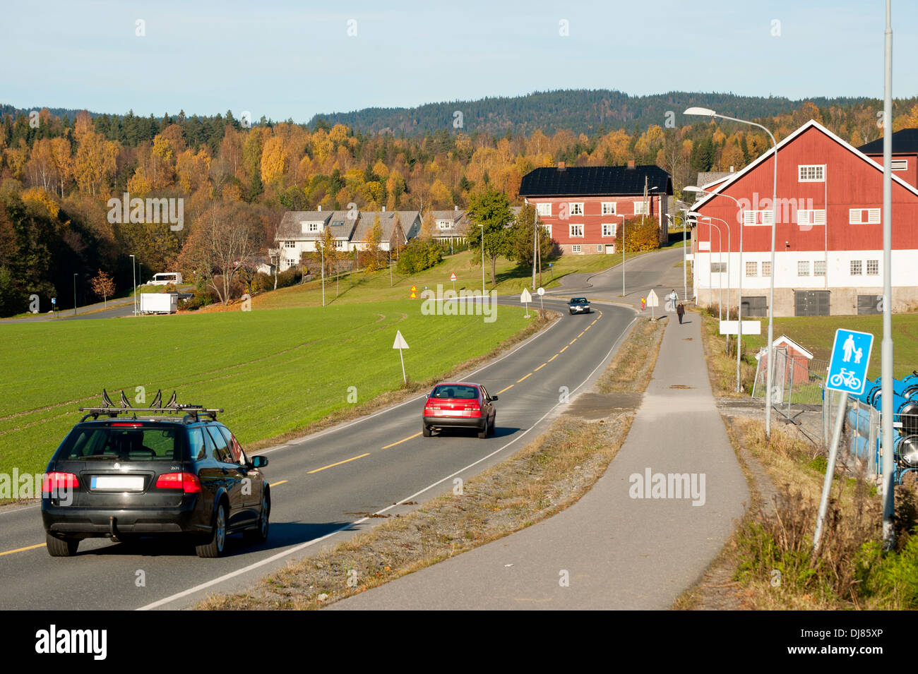 Norwegian road sign hi-res stock photography and images - Alamy