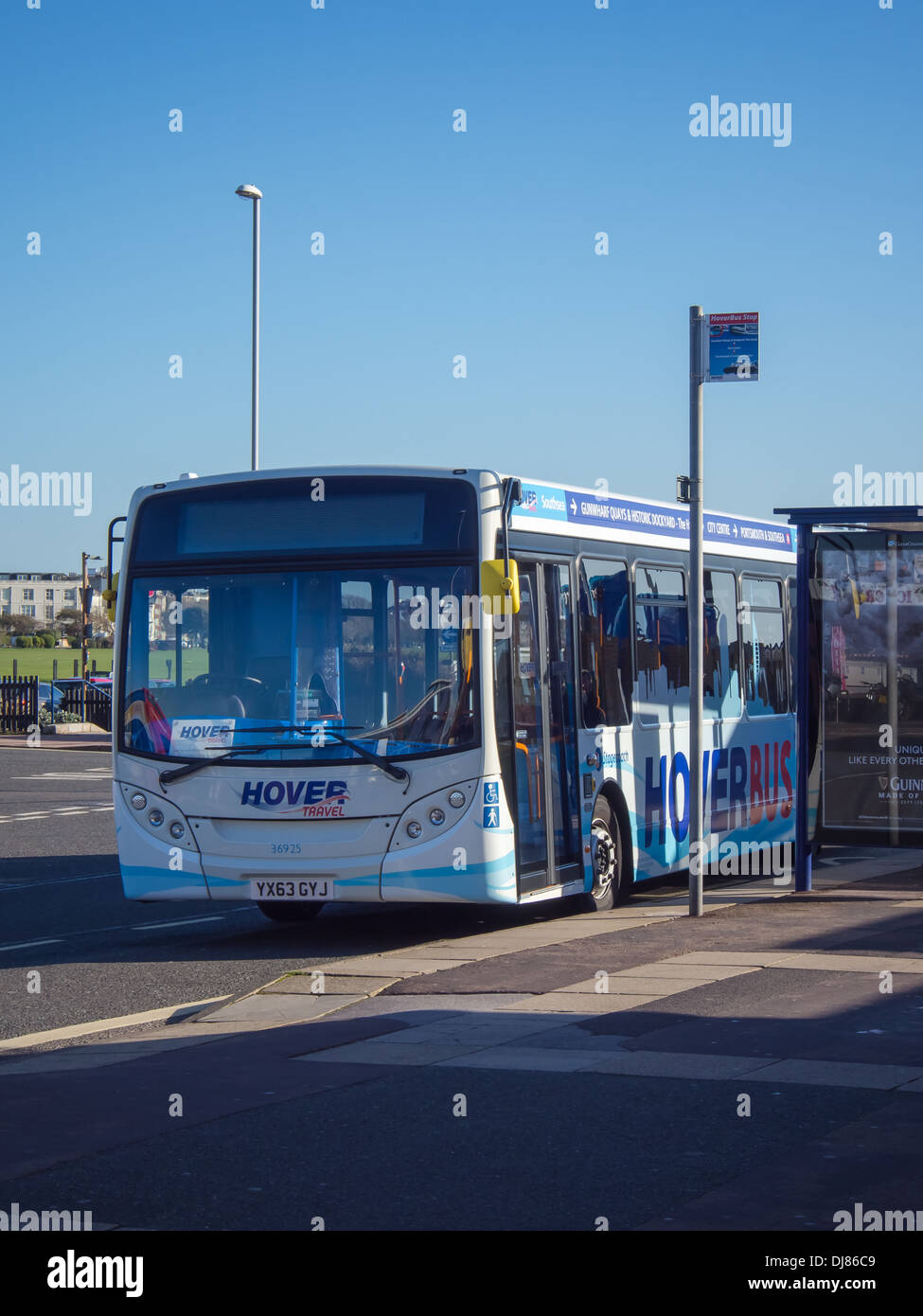 Hover bus running between southsea hi-res stock photography and images ...
