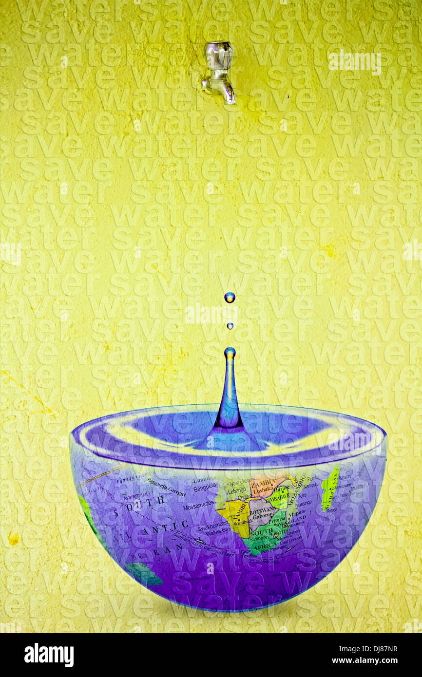 Save Water Concept Stock Photo - Alamy