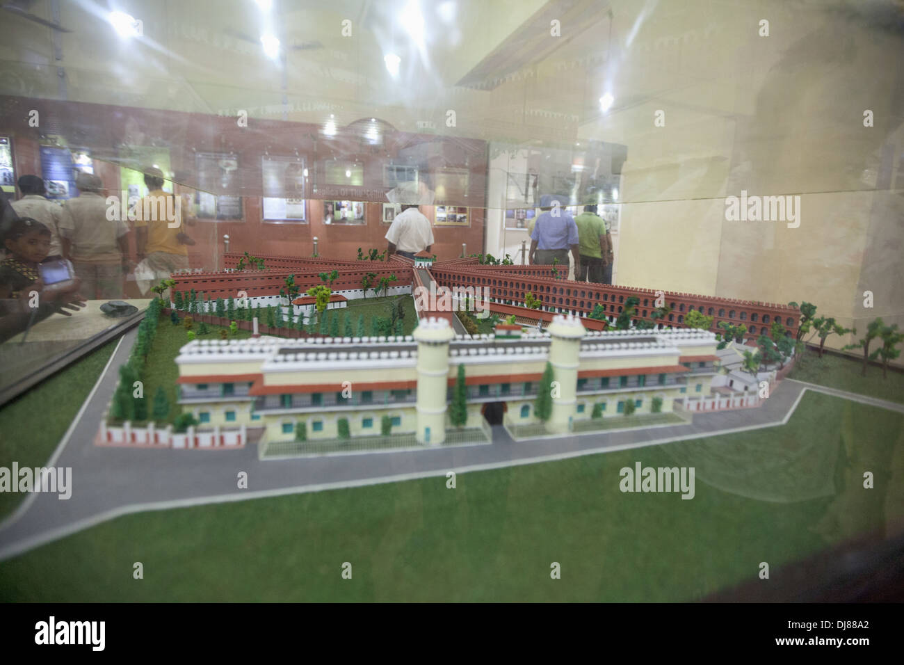 Model of cellular jail in museum, Port Blair, Andaman Islands, India ...