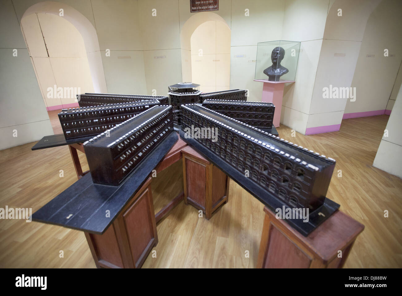 Model of cellular jail in museum, Port Blair, Andaman Islands, India ...
