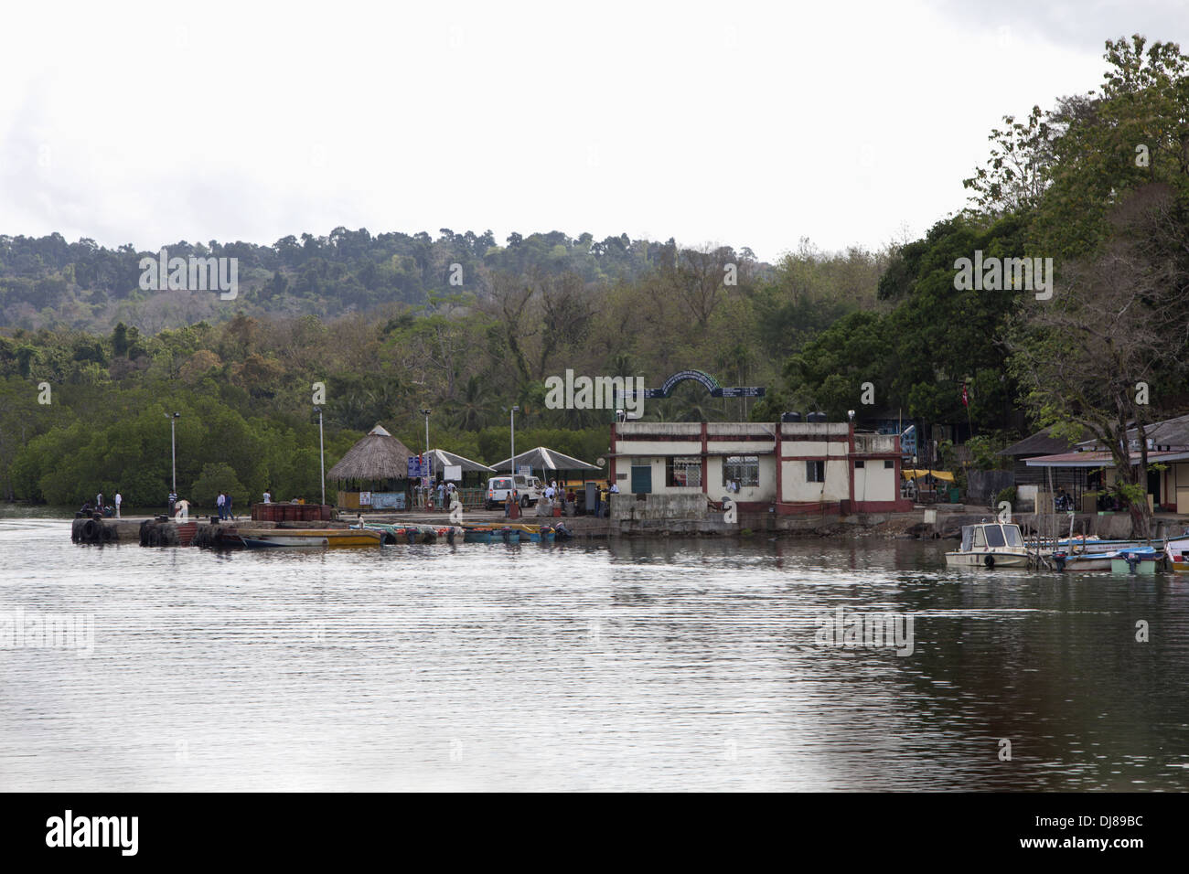 View of a port, Andaman Island, India Stock Photo - Alamy