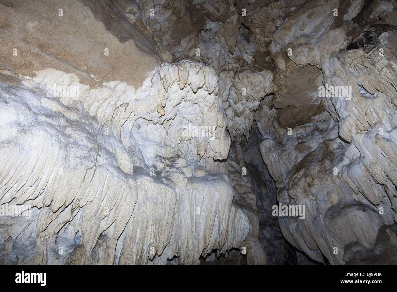 Stalagmites, stalactites , Limestone caves, Baratang island, Andaman ...