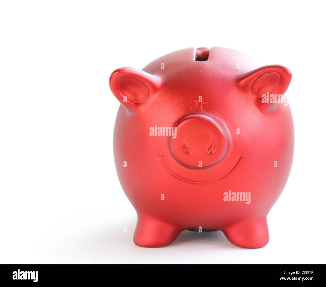 funny red Pig Piggy on white background Stock Photo - Alamy