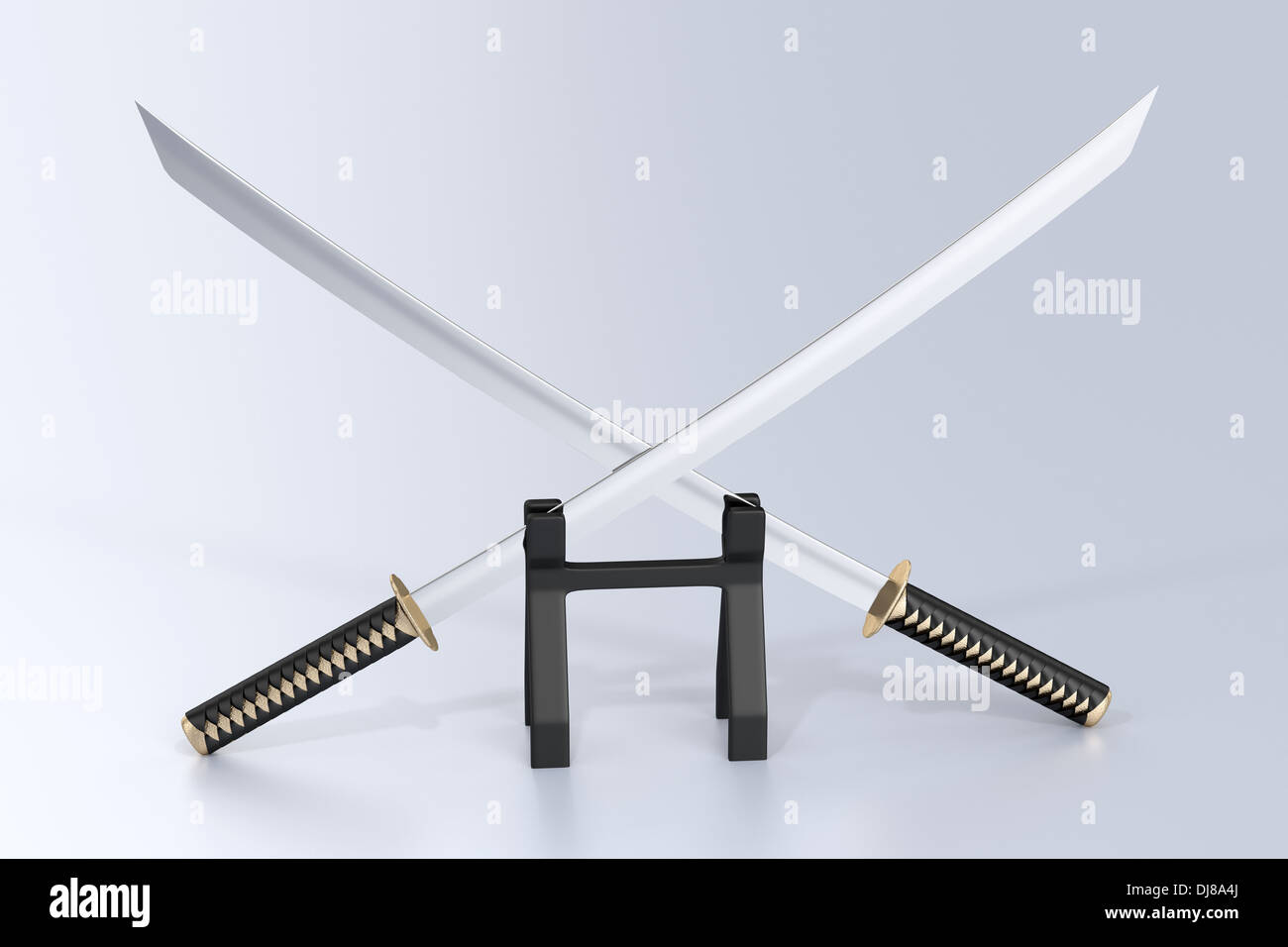 Black swords crossed hi-res stock photography and images - Alamy