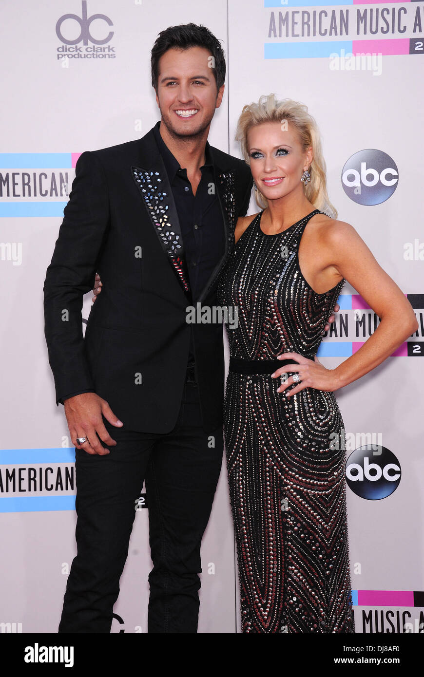 Los Angeles, California, USA. 24th Nov, 2013. Luke Bryan & Caroline ...