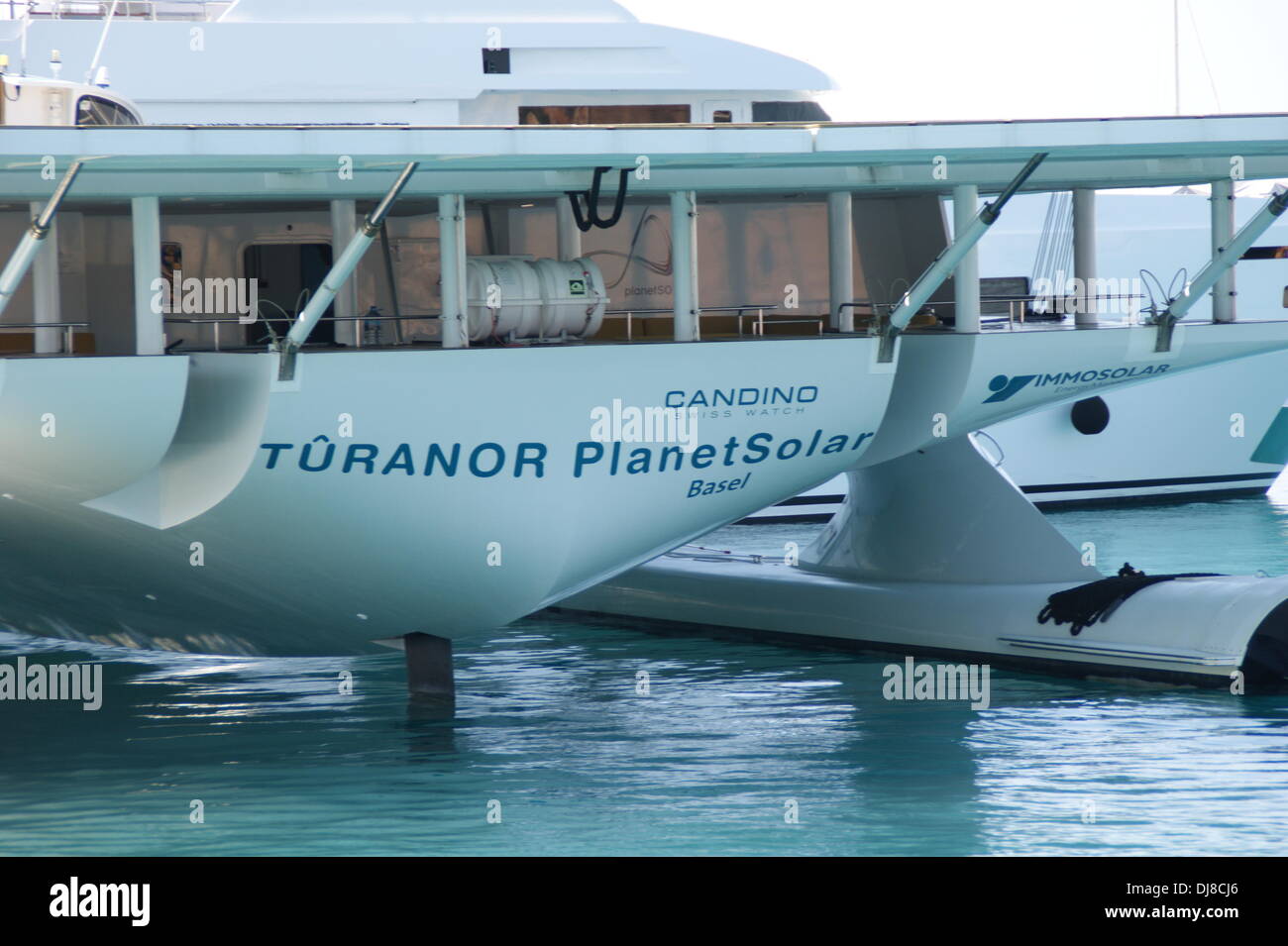 Solar-powered boat The Turanor, currently in Port Adriano, is the first ...