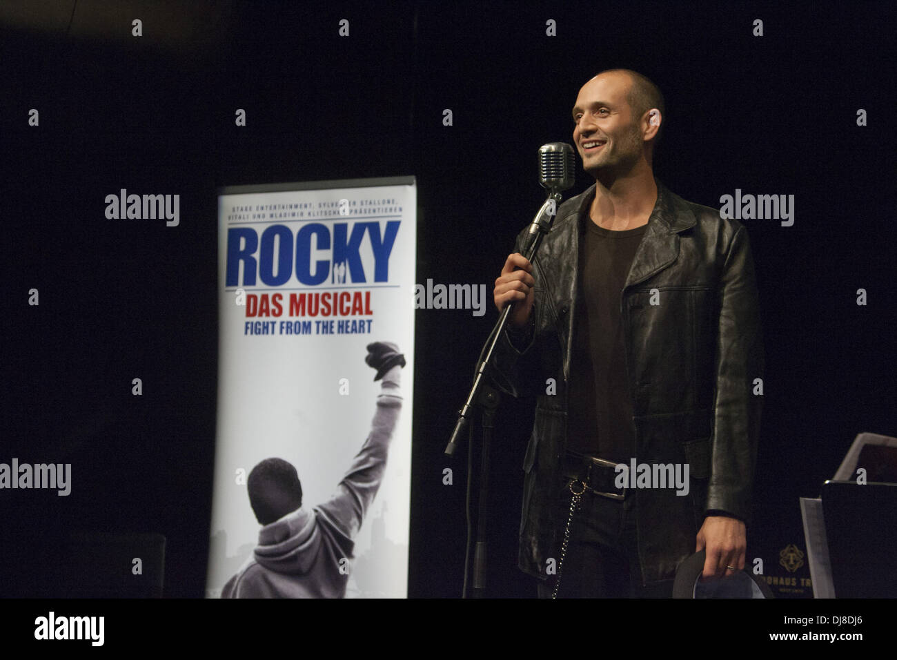 Drew Sarich at photocall for Rocky - The Musical at Kehrwieder theatre ...