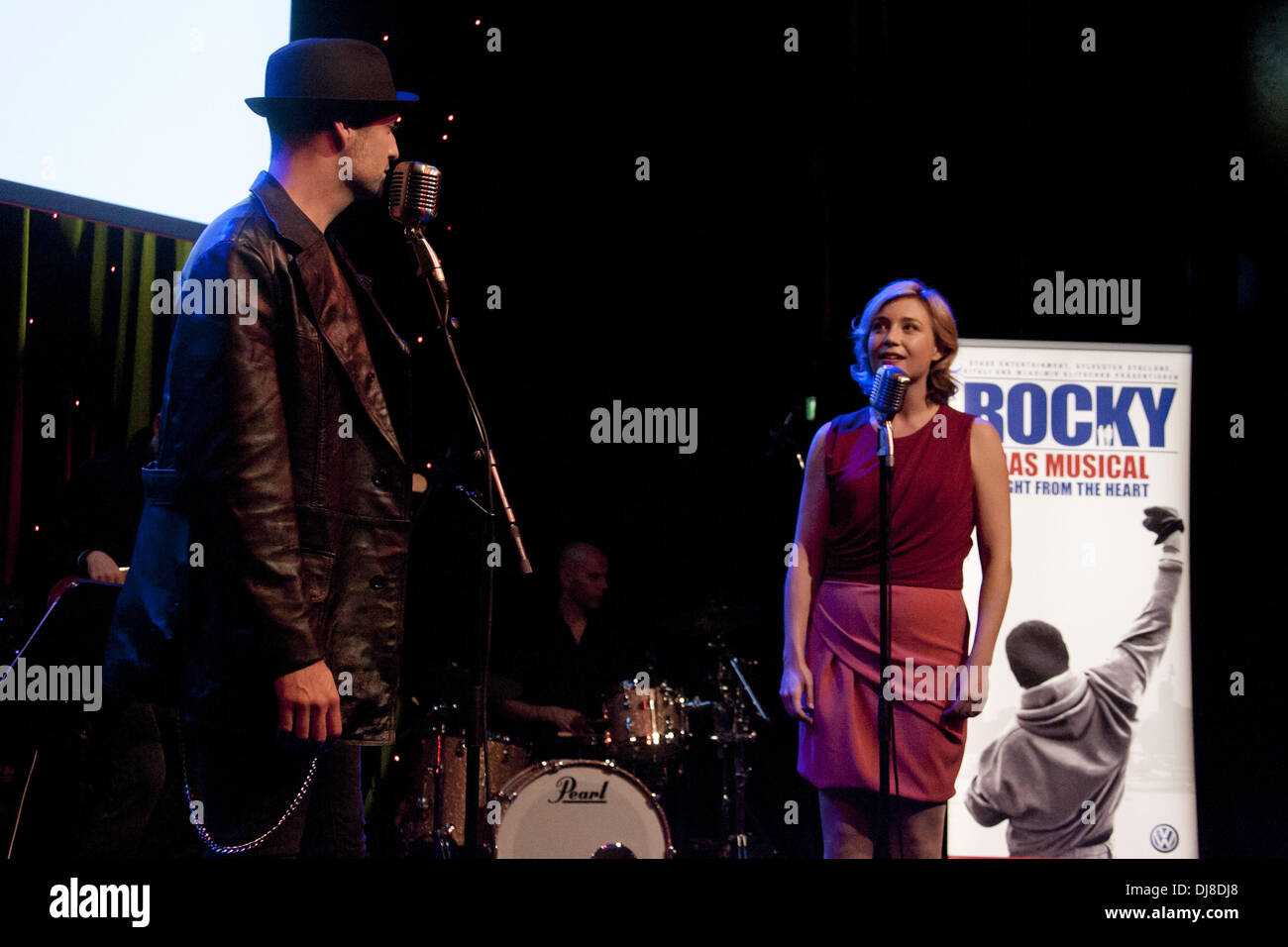 Drew Sarich, Wietske van Tongeren at photocall for Rocky - The Musical ...