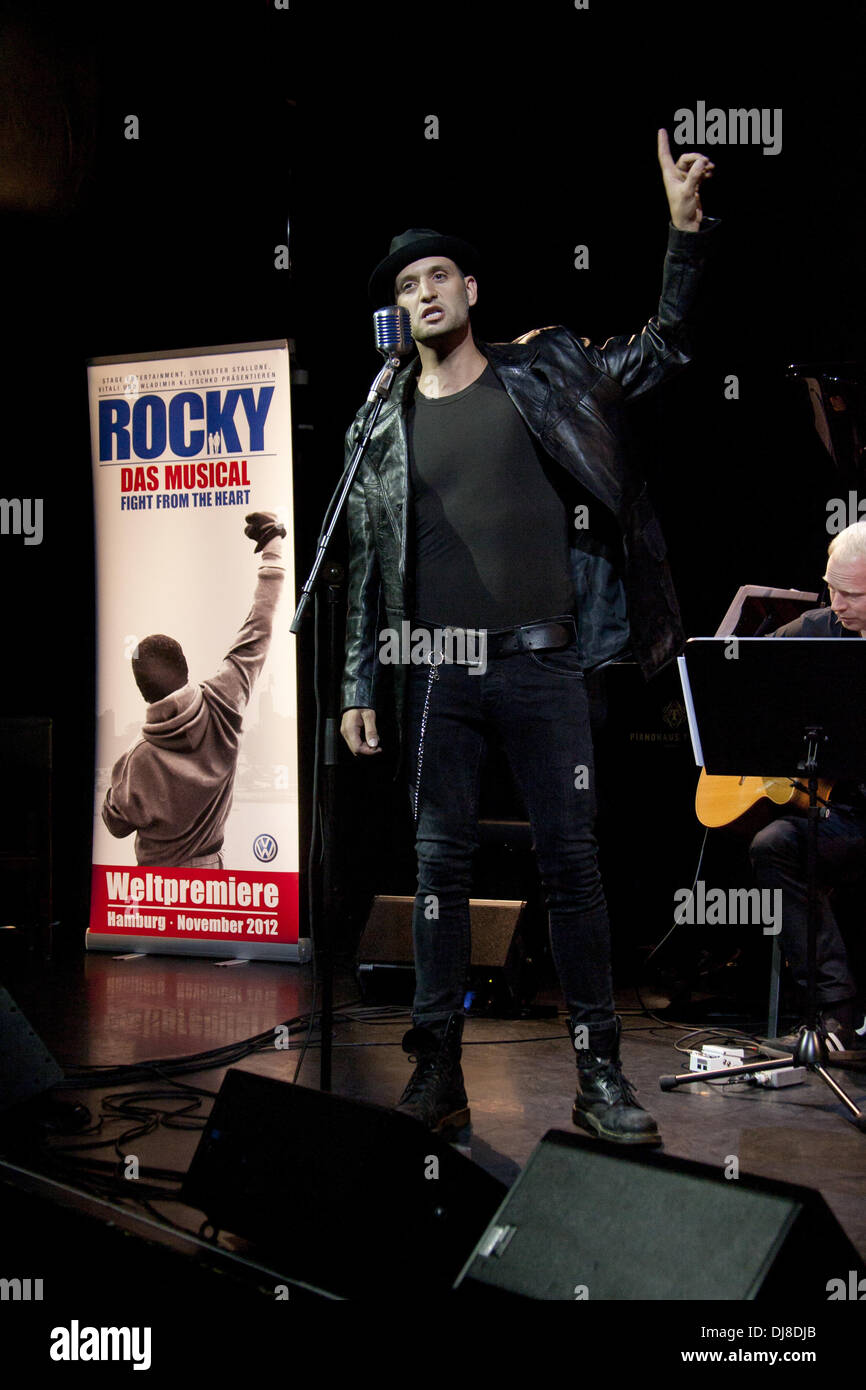 Drew Sarich at photocall for Rocky - The Musical at Kehrwieder theatre ...