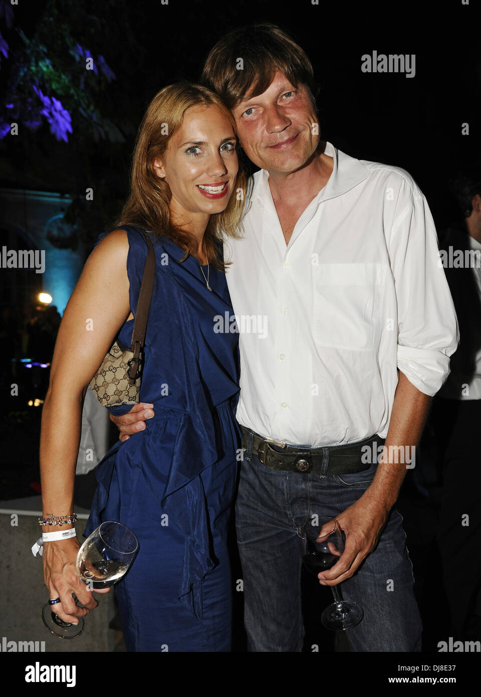 Pia Hart and Roland Suso Richter at "Tele 5 Director's Cut" party at ...