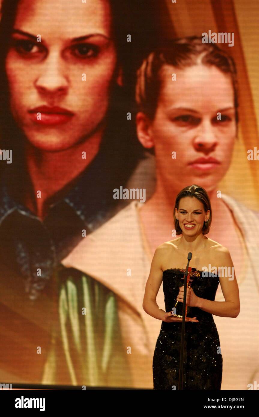Hilary swank golden camera award hi-res stock photography and images ...