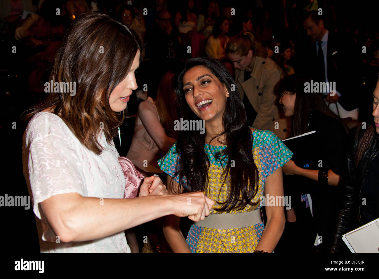 Hanneli Mustaparta and Megha Mittal at Mercedes Benz Fashion Week ...