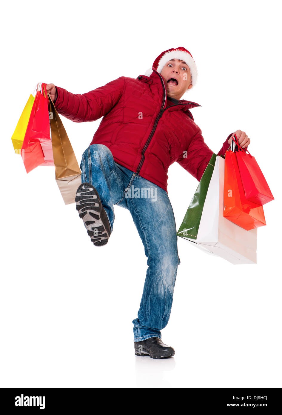 Man winter clothes gift Cut Out Stock Images & Pictures - Alamy