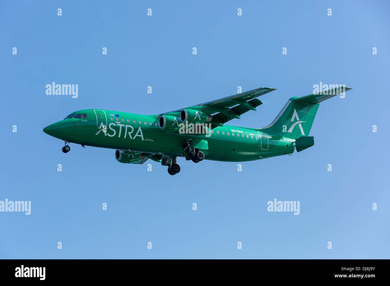 British Aerospace systems Bae 146 RJ of the Greek airline Astra ...