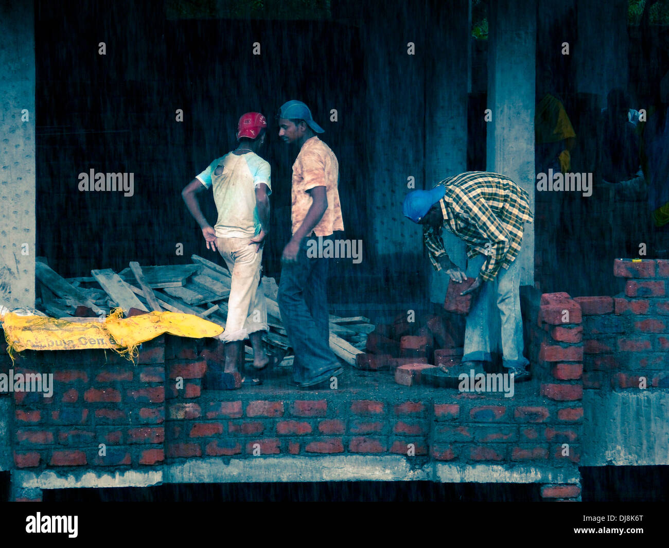 Workers are working on building under construction Stock Photo - Alamy