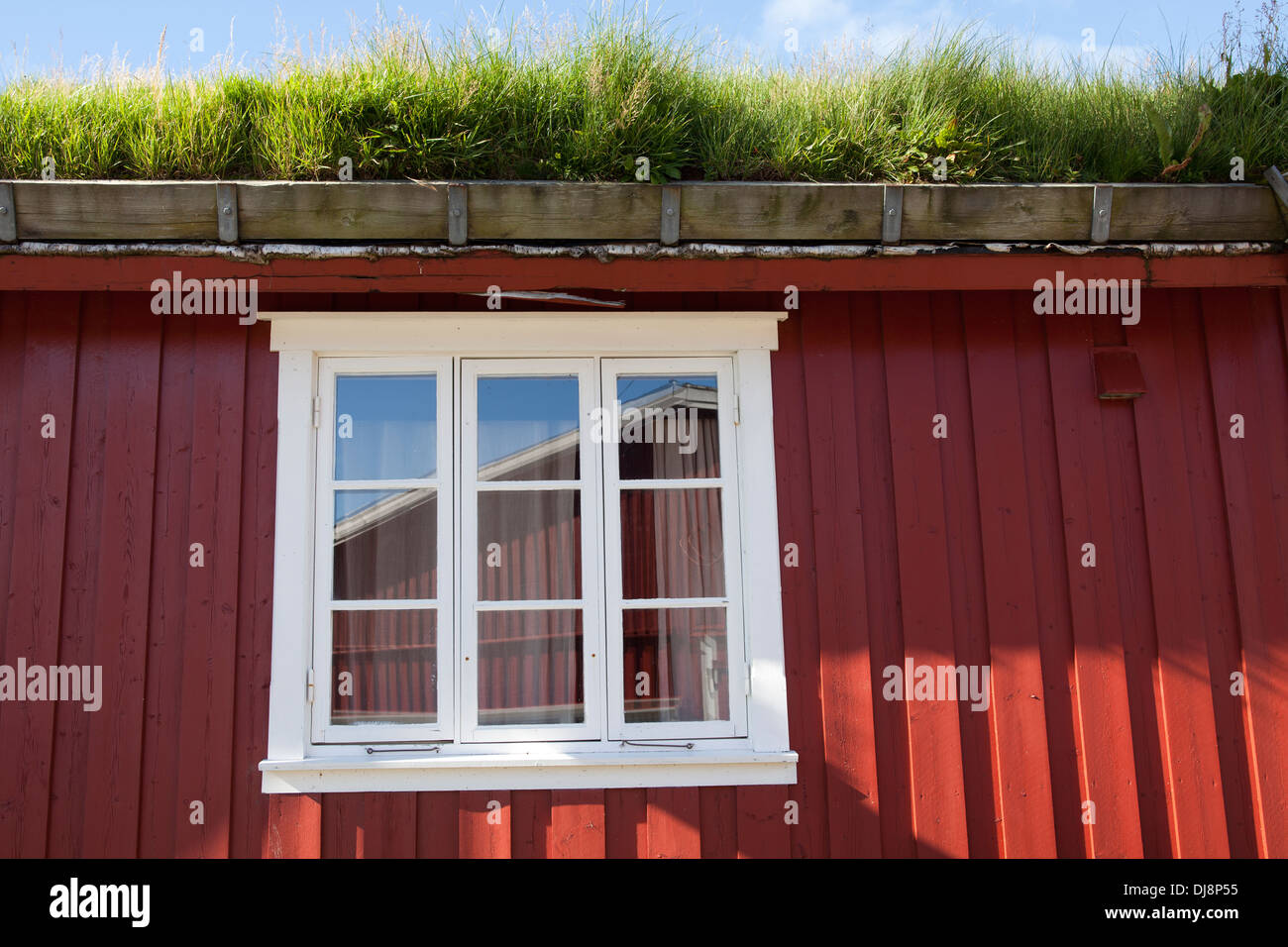 Window, Lofoten Islands, Nordland, Norway, Scandinavia, Europe Stock ...