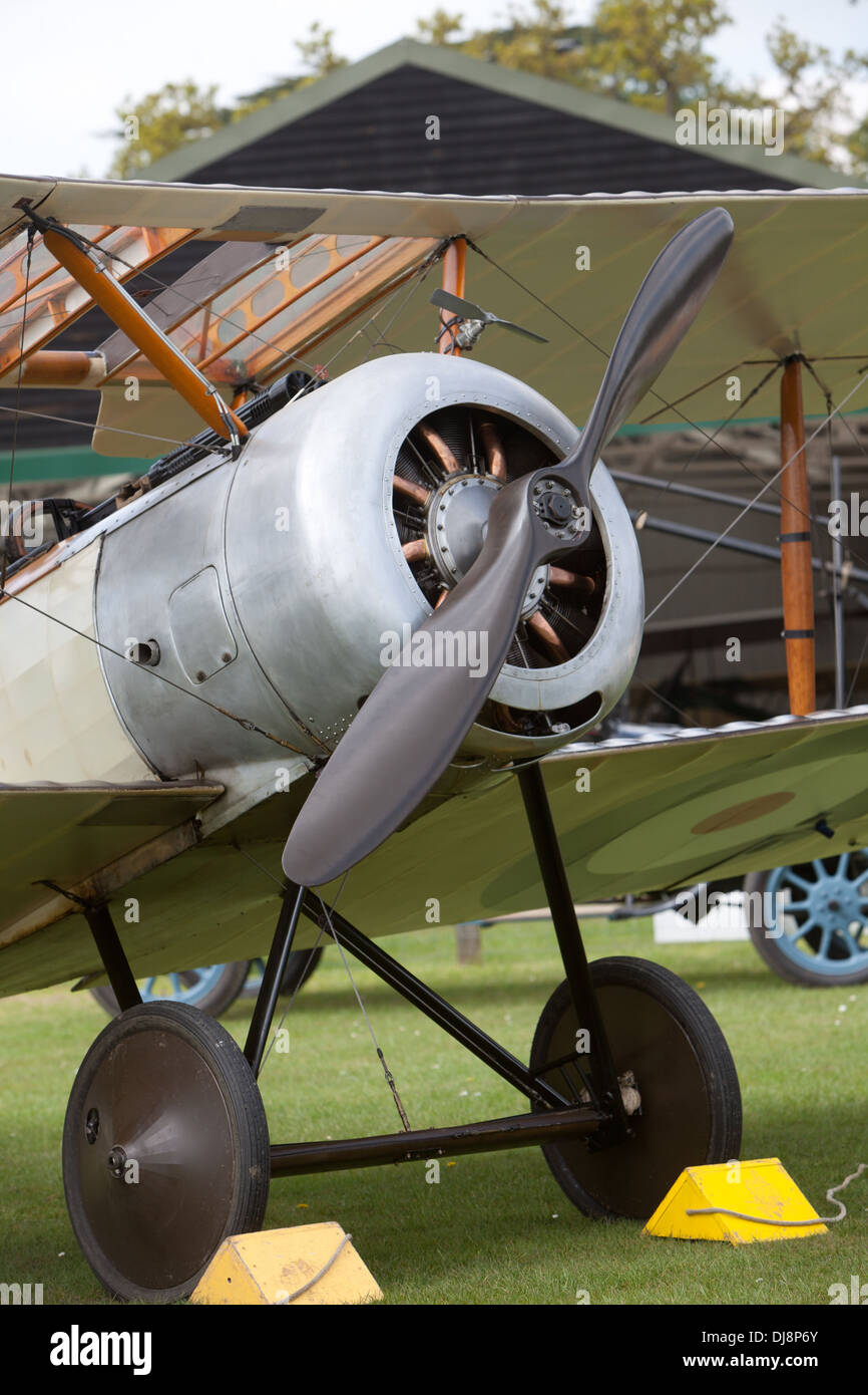 Sopwith Pup WW1 biplane aircraft at a Shuttleworth Collection air ...