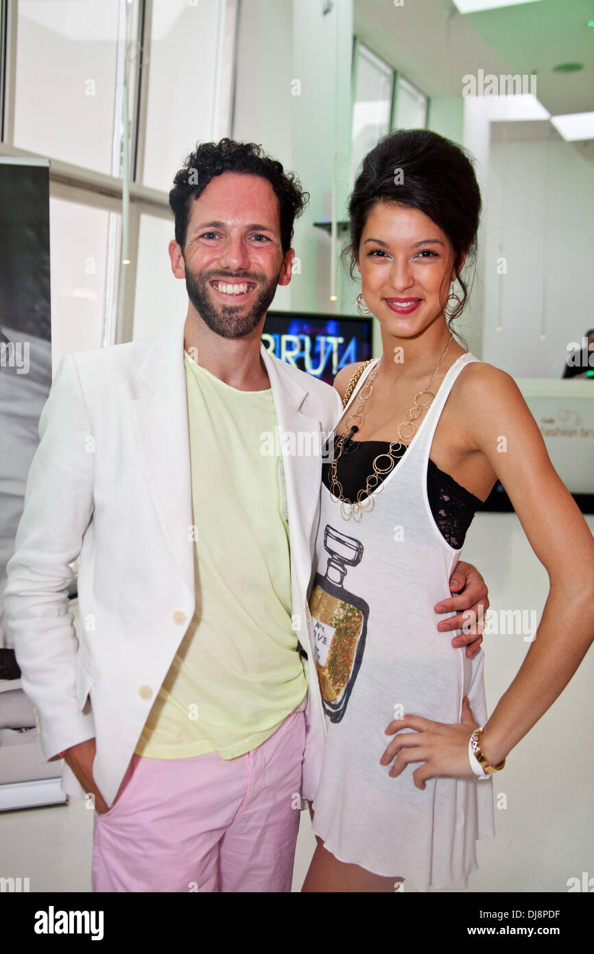 Marcello Concilio and Rebecca Mir at the Gala Fashion Brunch at ...