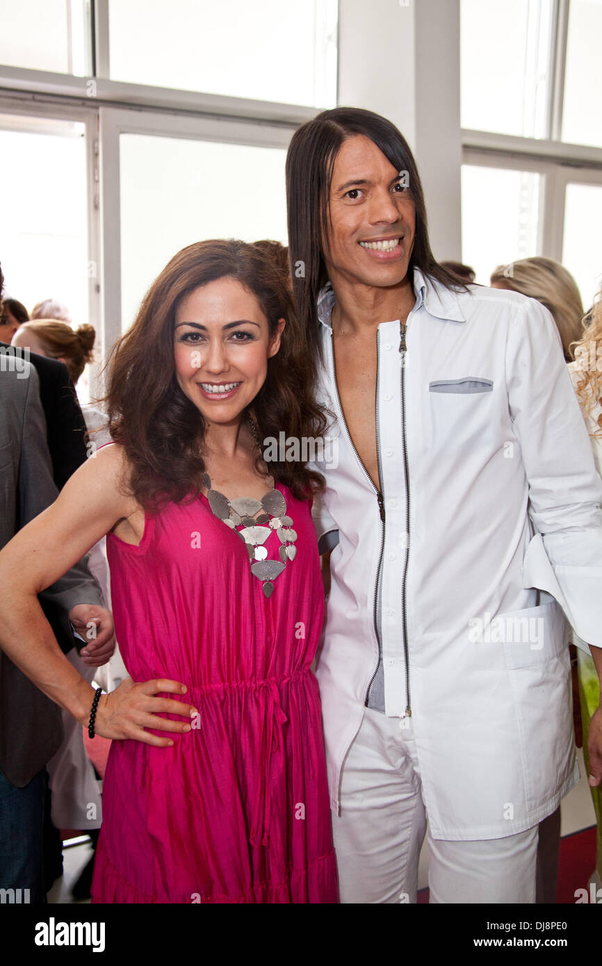 Anastasia Zampounidis and Jorge Gonzalez at the Gala Fashion Brunch at ...