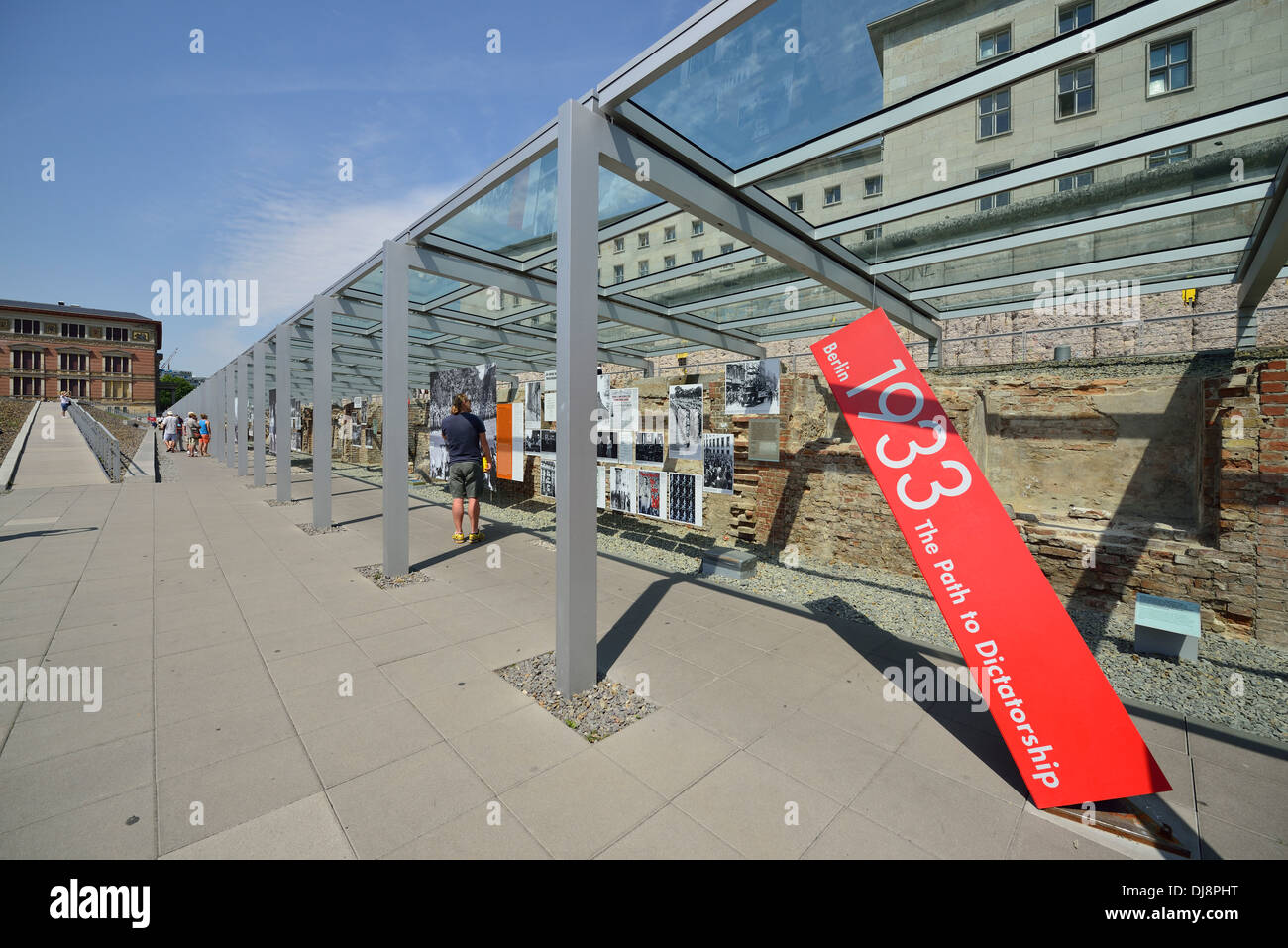 Berlin. Germany. Topography of Terror, site of former Nazi institutions ...