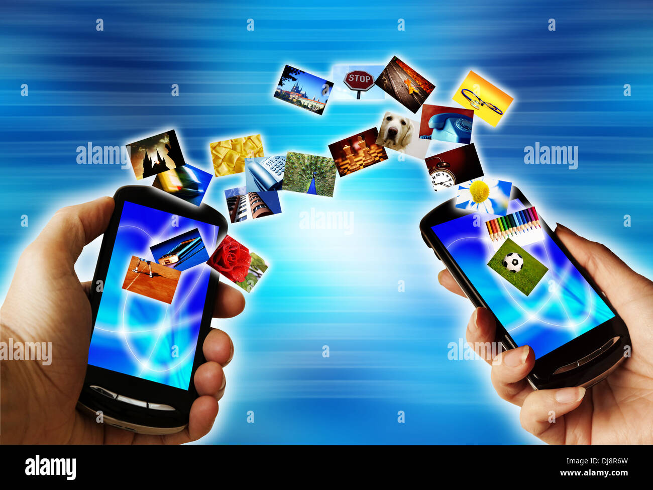 Sharing images hi-res stock photography and images - Alamy