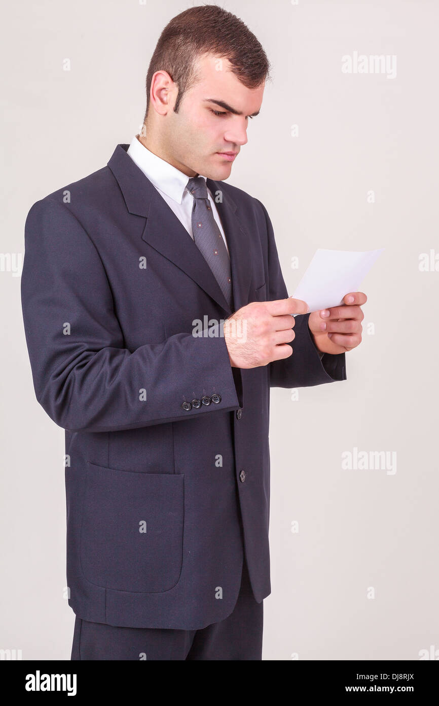 Frowning business man hi-res stock photography and images - Alamy