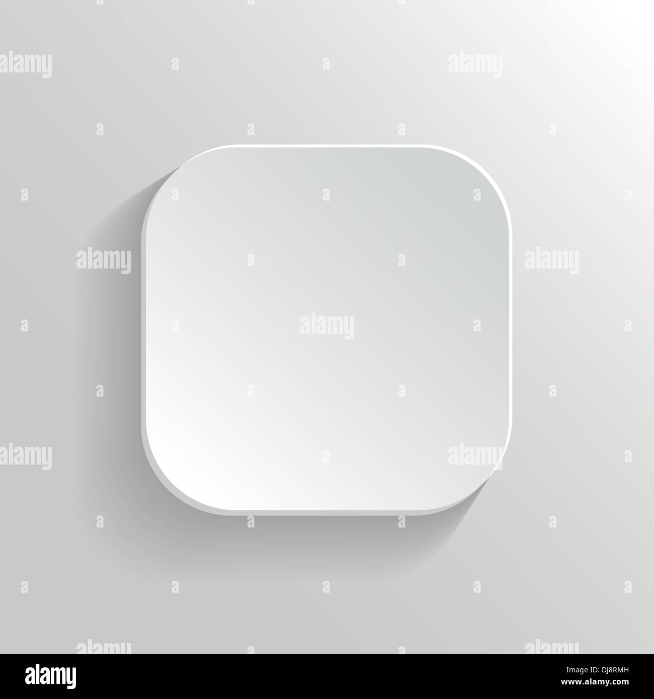 White Blank Button - App Icon Template Stock Photo - Alamy