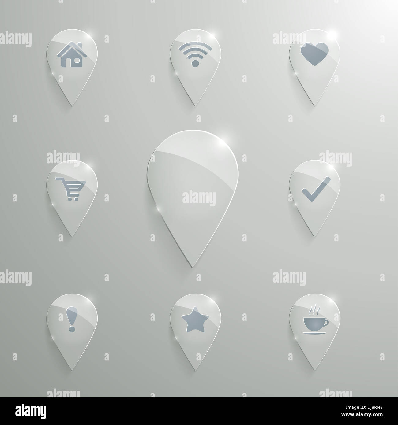 Mapping pins icon map hi-res stock photography and images - Alamy