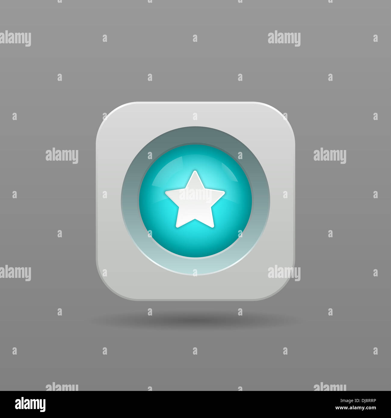 Star Button - Vector App Icon Stock Photo - Alamy