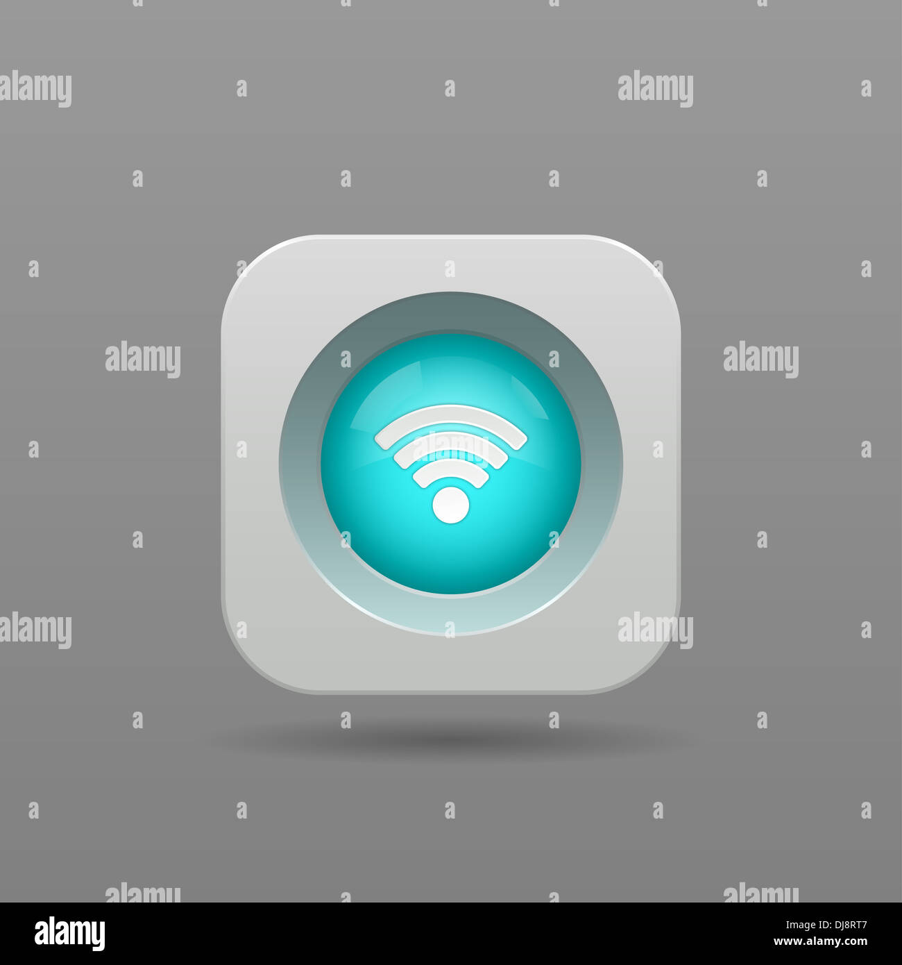 Wi-Fi Button - App Icon Stock Photo - Alamy
