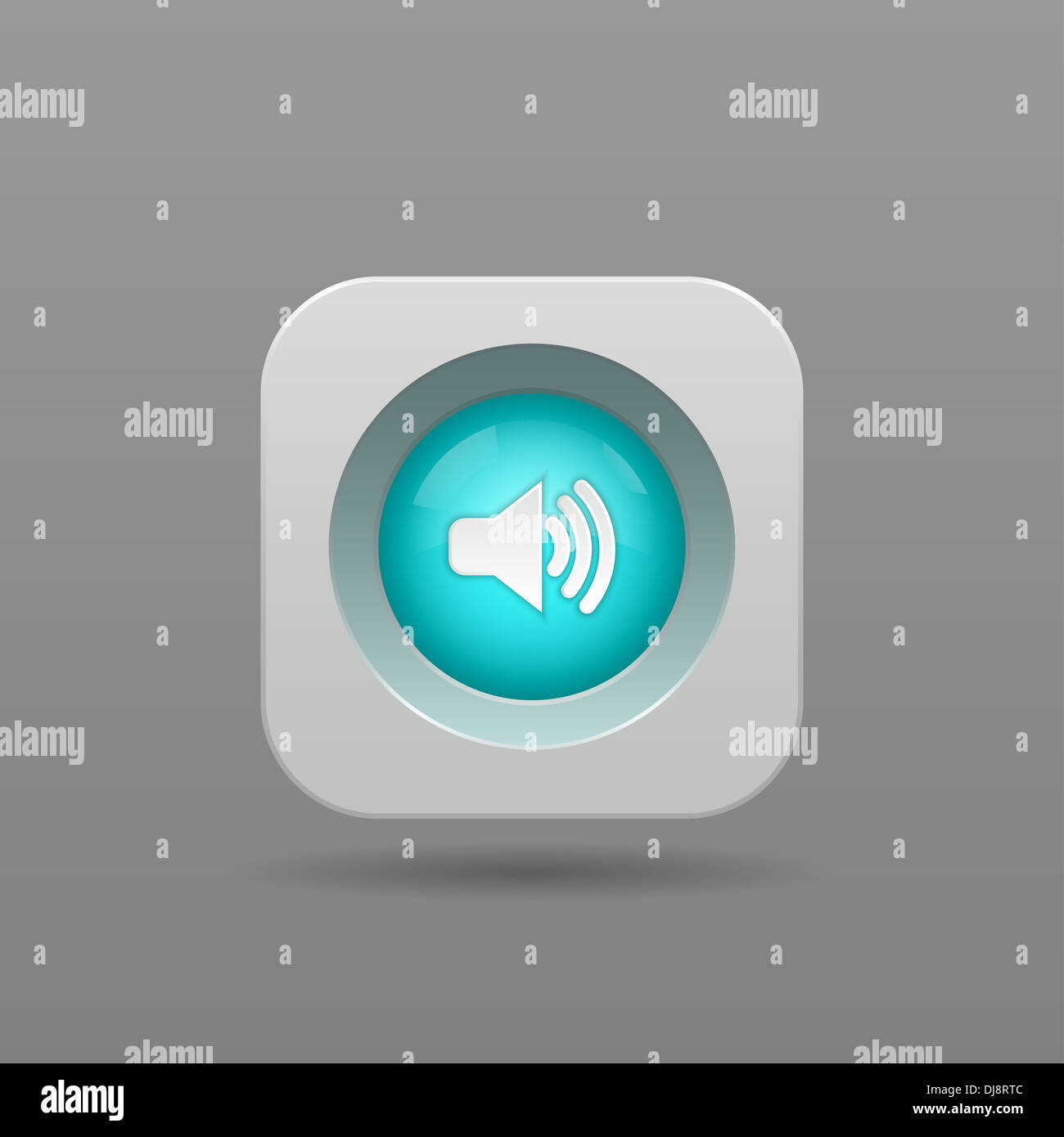 Speaker Button - App Icon Stock Photo - Alamy