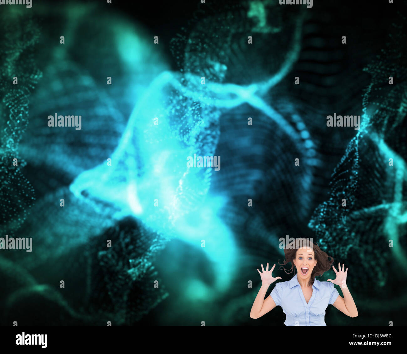 Cheerful classy businesswoman having fun Stock Photo - Alamy