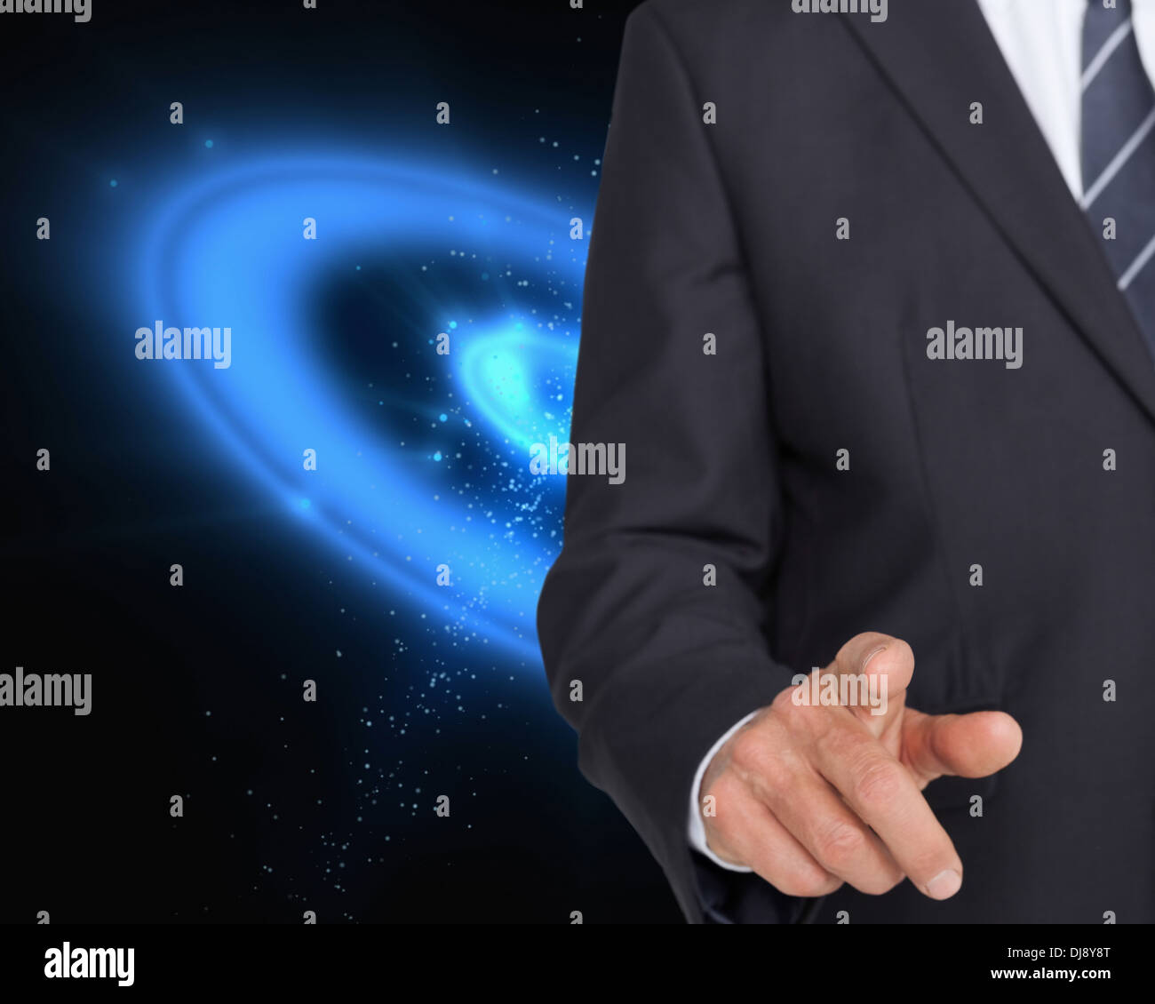 Man in suit pointing finger hi-res stock photography and images - Alamy