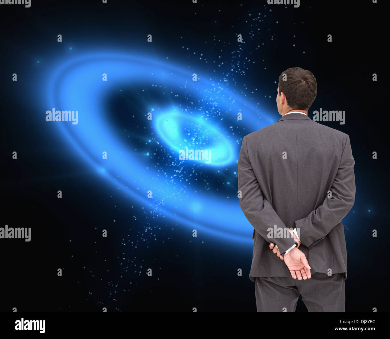 Back view man hands behind his hi-res stock photography and images - Alamy