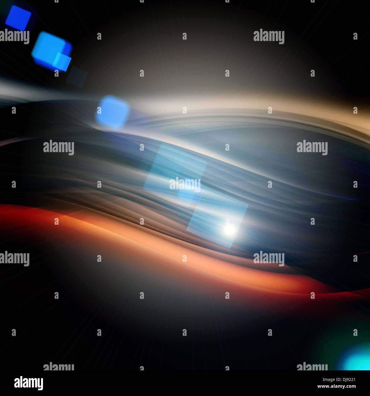 Futuristic technology wave background design with lights Stock Photo ...