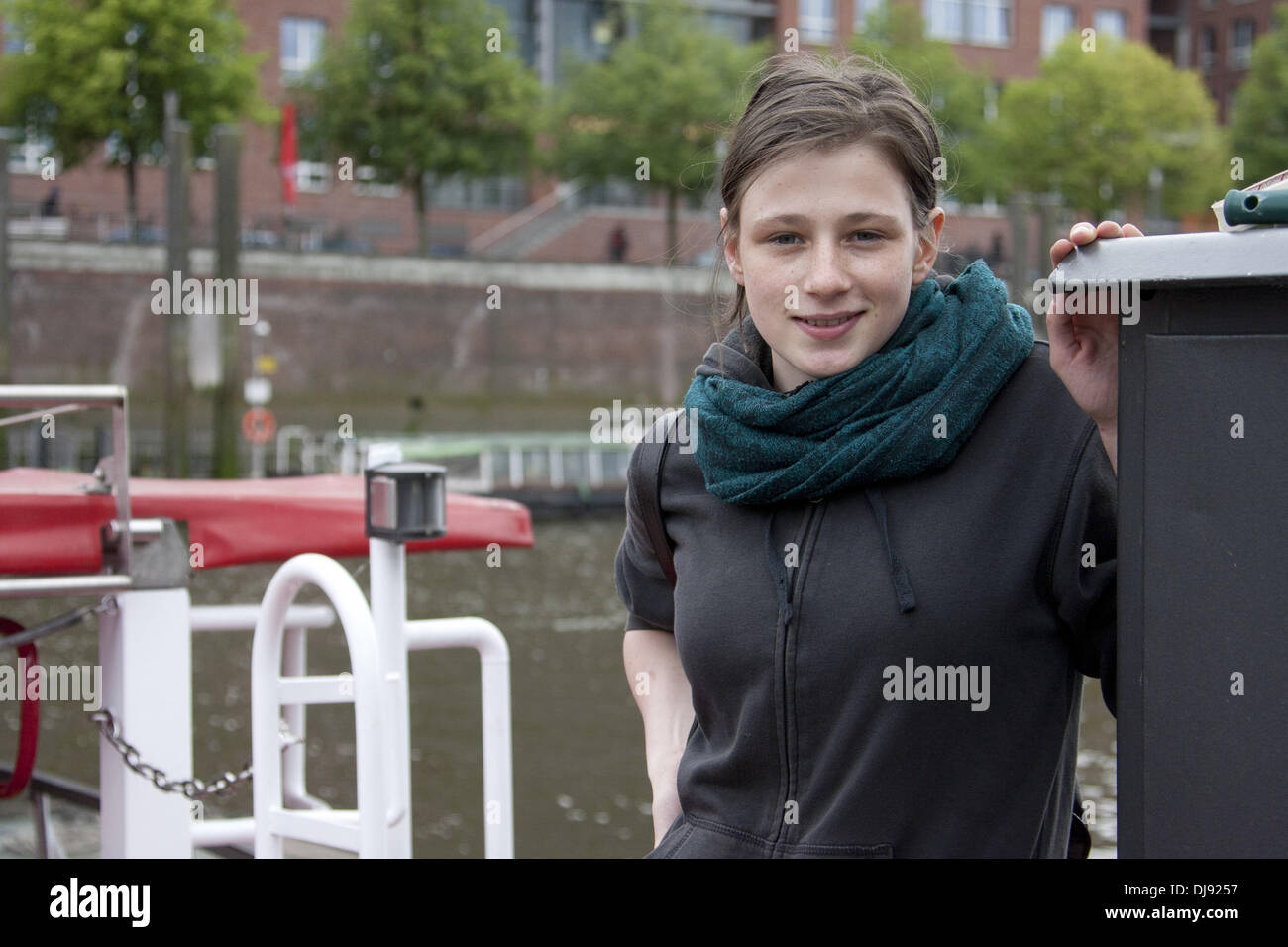 Luisa Sappelt at a photocall ahead of the Studio Hamburg Nachwuchspreis ...